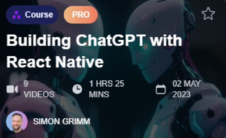 Building ChatGPT with React Native by Simon Grimm Building ChatGPT with React Native by Simon Grimm