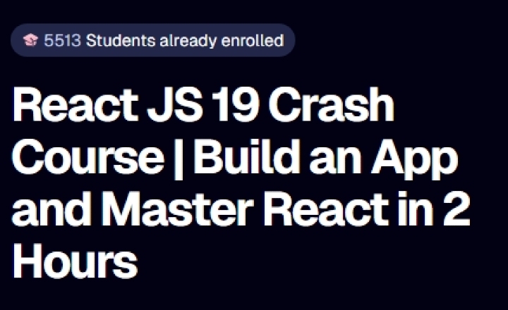 React JS 19 Crash Course | Build an App and Master React by Adrian Hajdin, jsmastery.pro