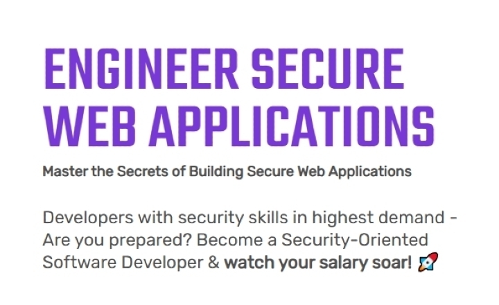 Web Security Dev Academy - 12-week online program by Bartosz Pietrucha